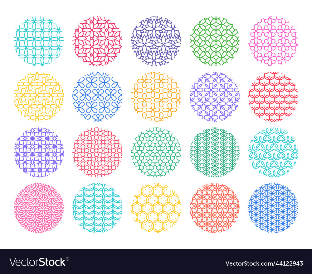 Circle line background pattern for the design Vector Image