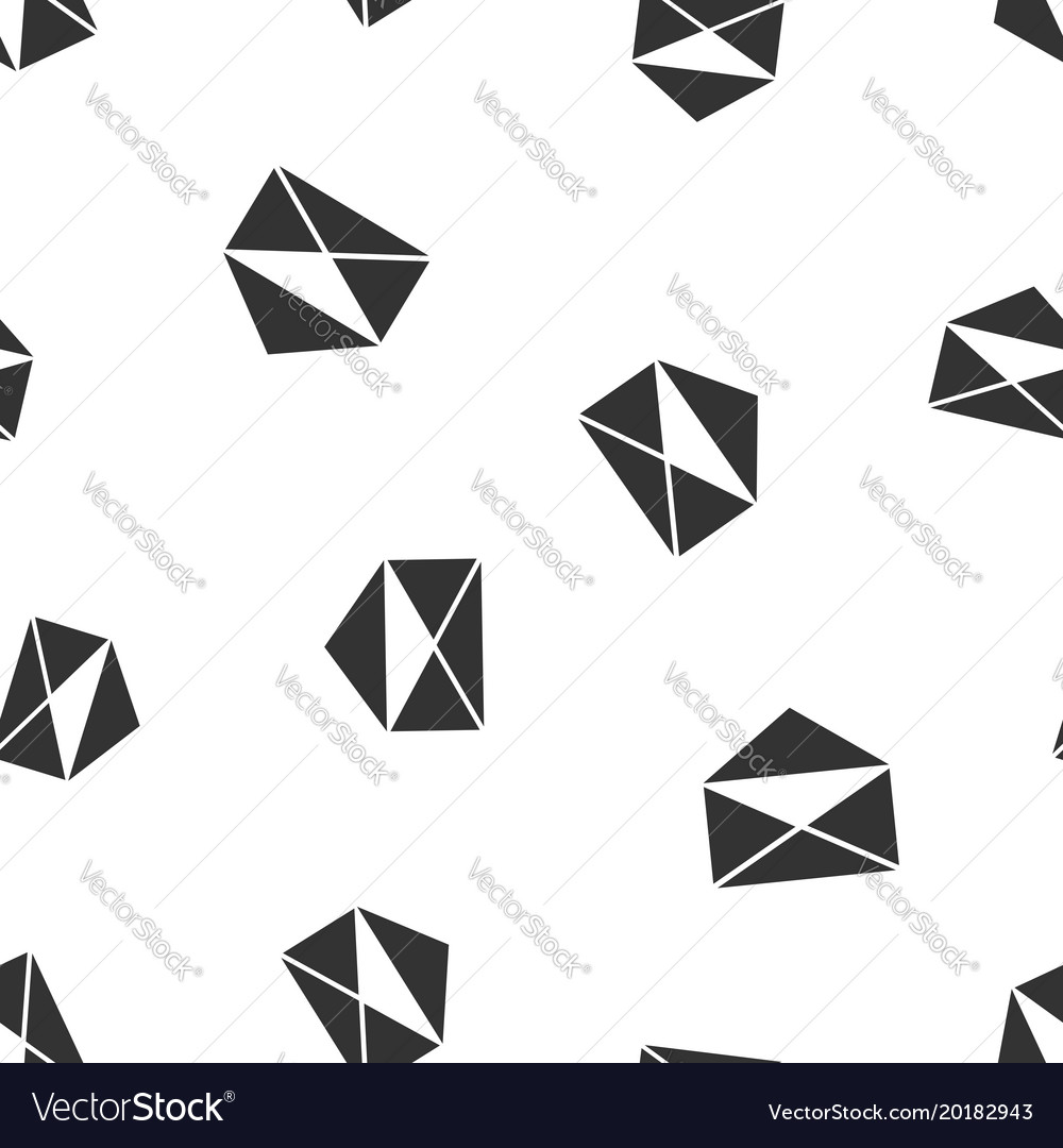 Mail envelope icon seamless pattern background Vector Image