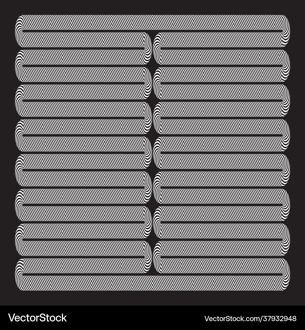 Abstract Striped Black And White Spiral Background