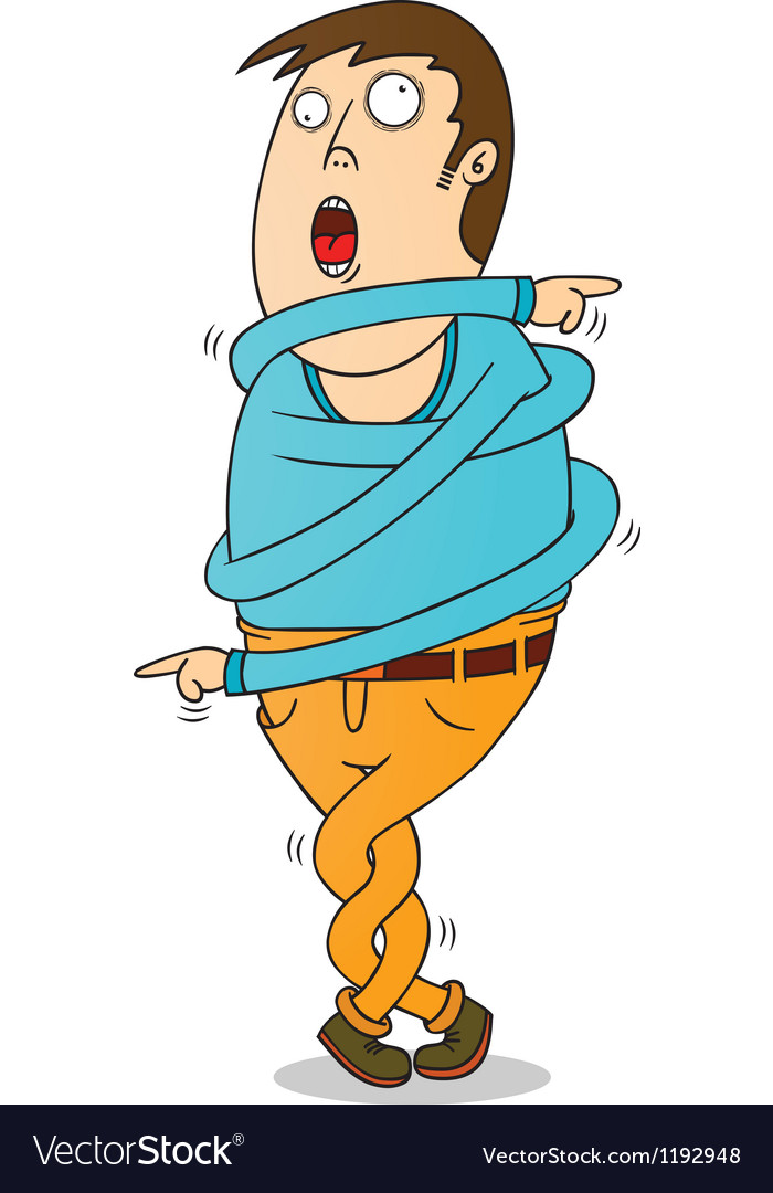 Confusing man Royalty Free Vector Image - VectorStock