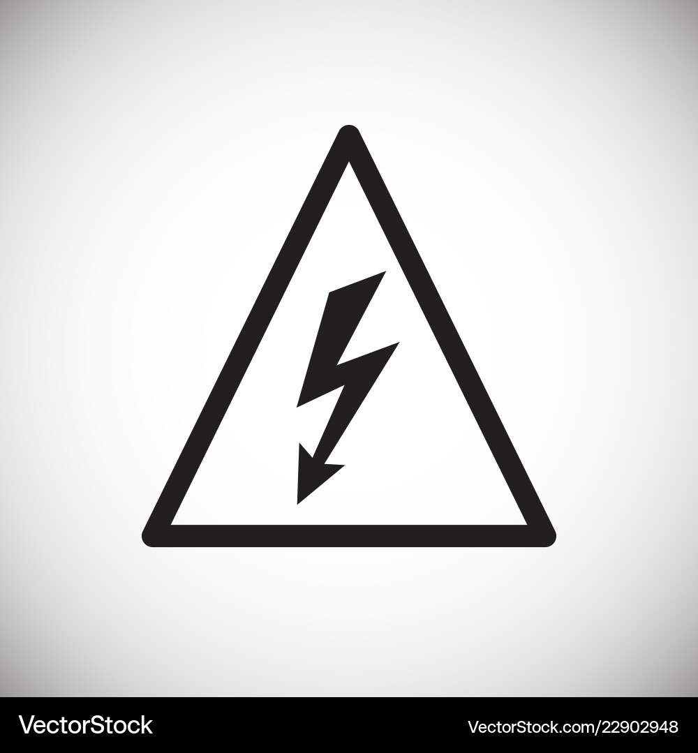 Electricity sign cocept on white background Vector Image