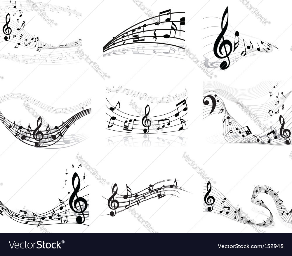 Notes staff Royalty Free Vector Image - VectorStock
