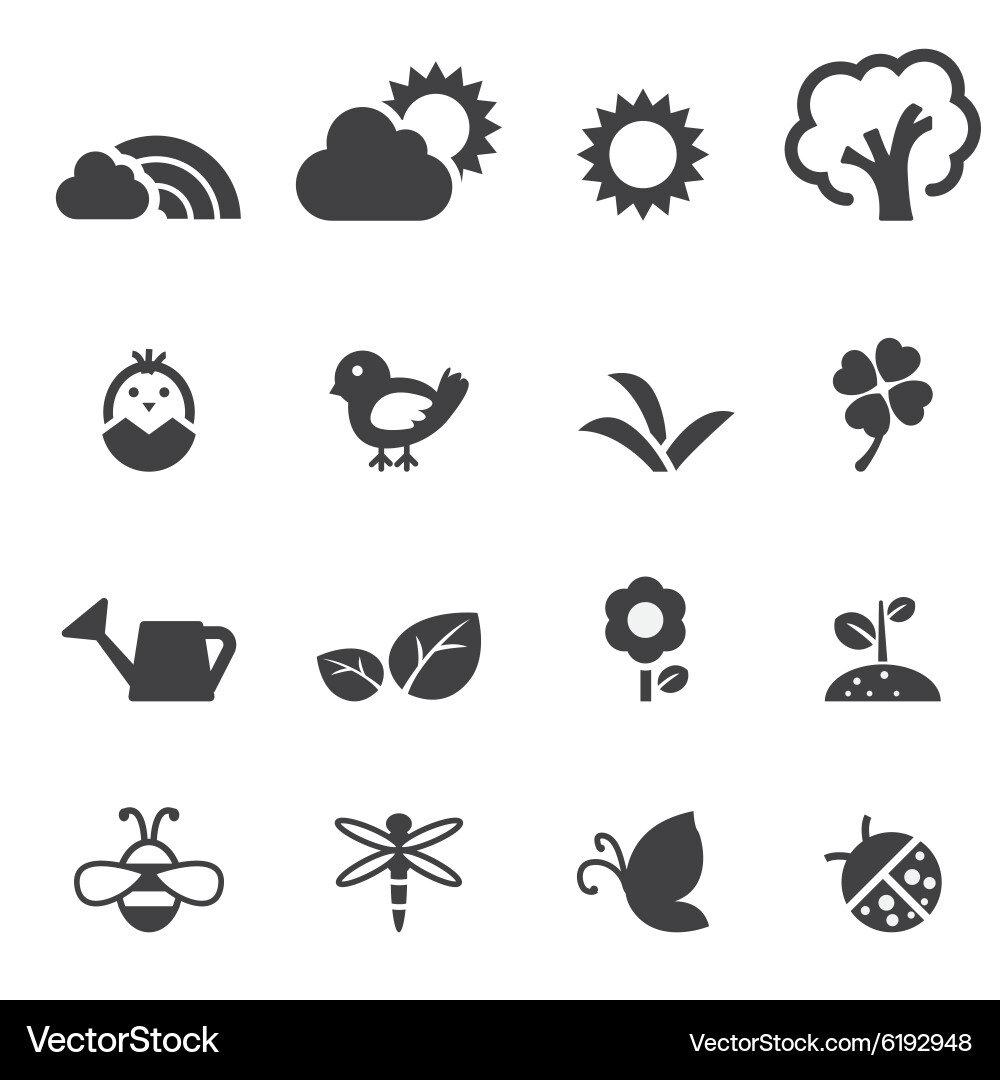 Spring icon Royalty Free Vector Image - VectorStock