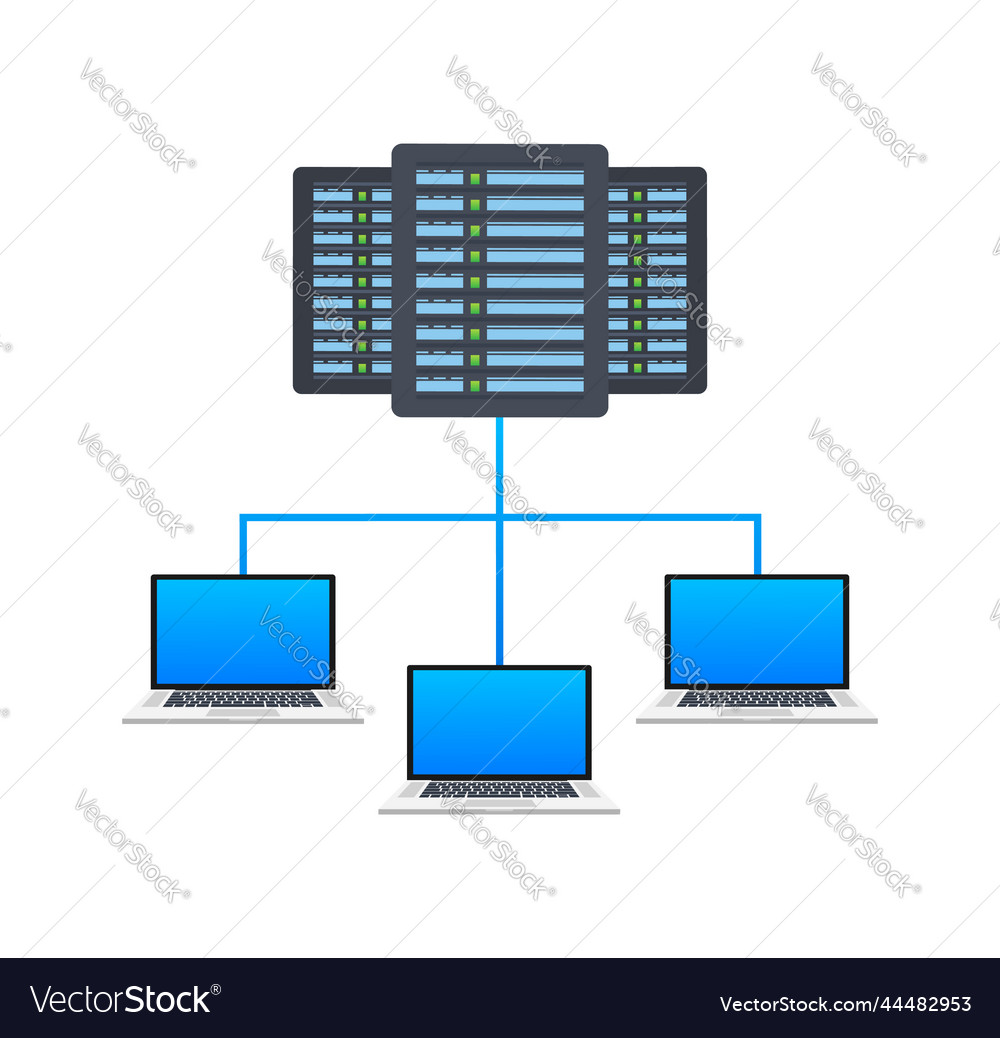 Cloud storage computing online server Royalty Free Vector Cloud storage computing online server Royalty Free Vector