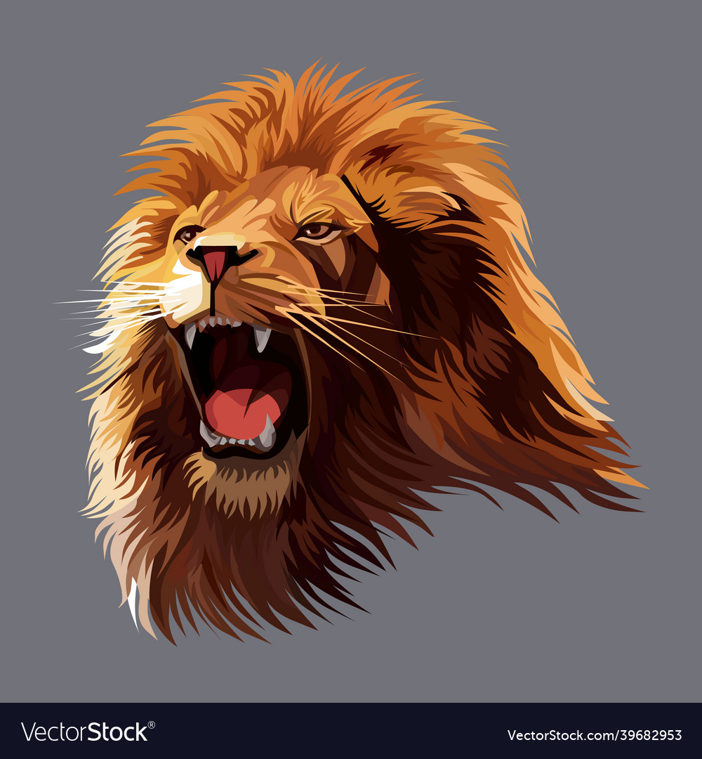 Lion head Royalty Free Vector Image - VectorStock Lion head Royalty Free Vector Image - VectorStock