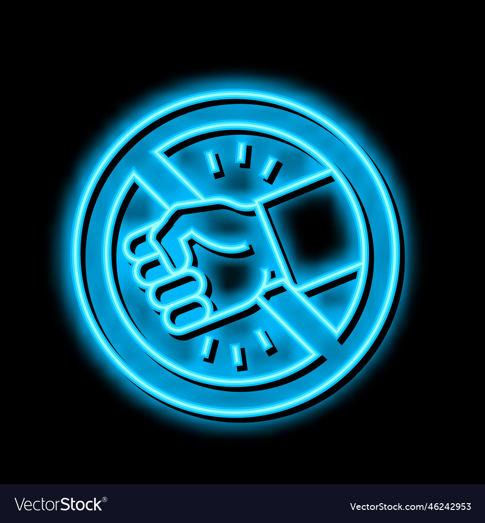 Risky behavior addiction neon glow icon Royalty Free Vector