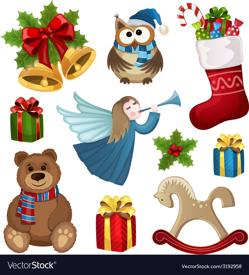 Christmas gifts Royalty Free Vector Image - VectorStock