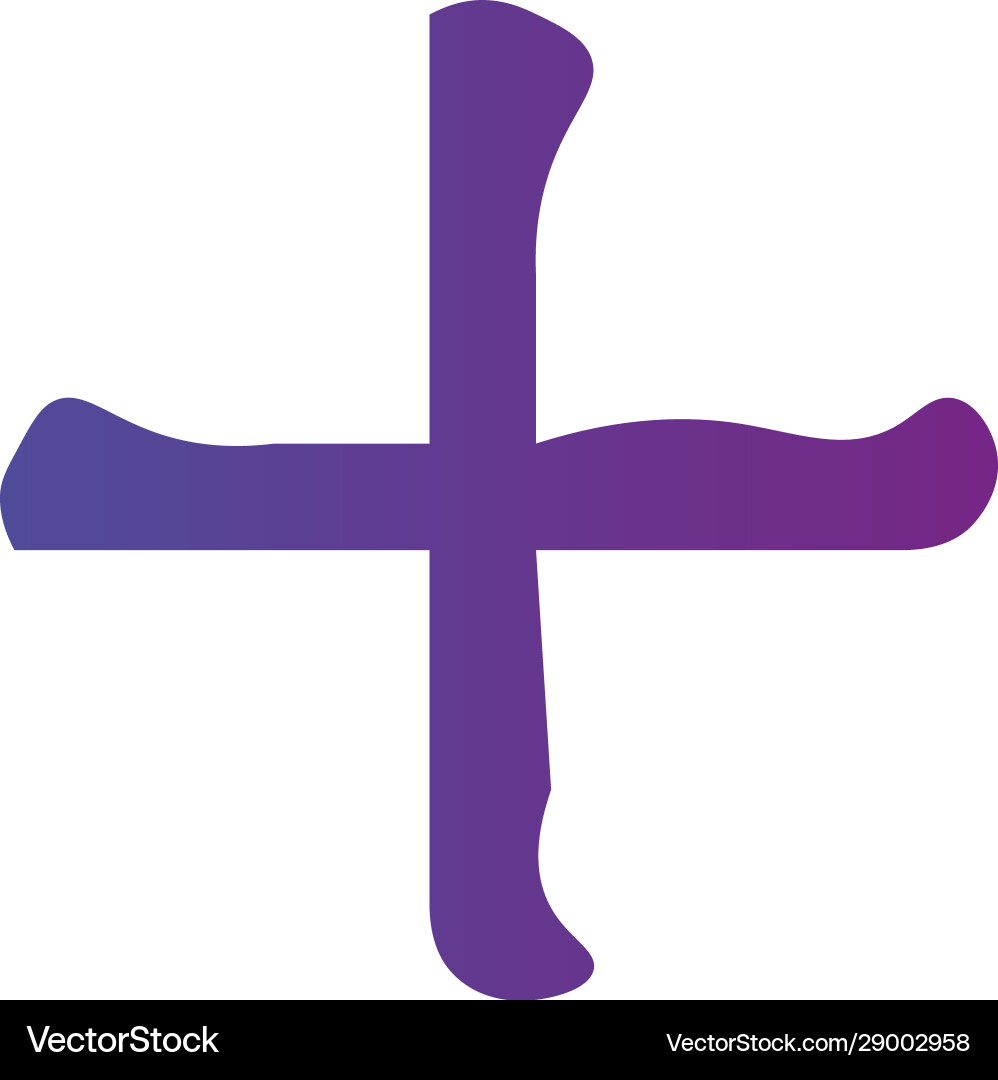 Plus or cross symbols hand painted Royalty Free Vector Image