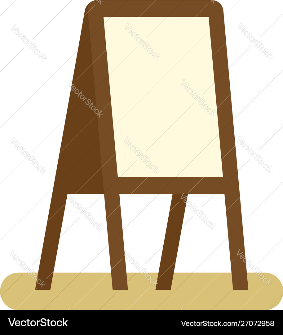 Restaurant outdoor board icon flat style Vector Image