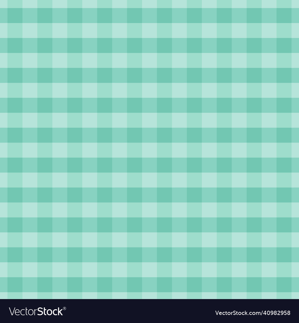 Turquoise checkered gingham pattern Royalty Free Vector