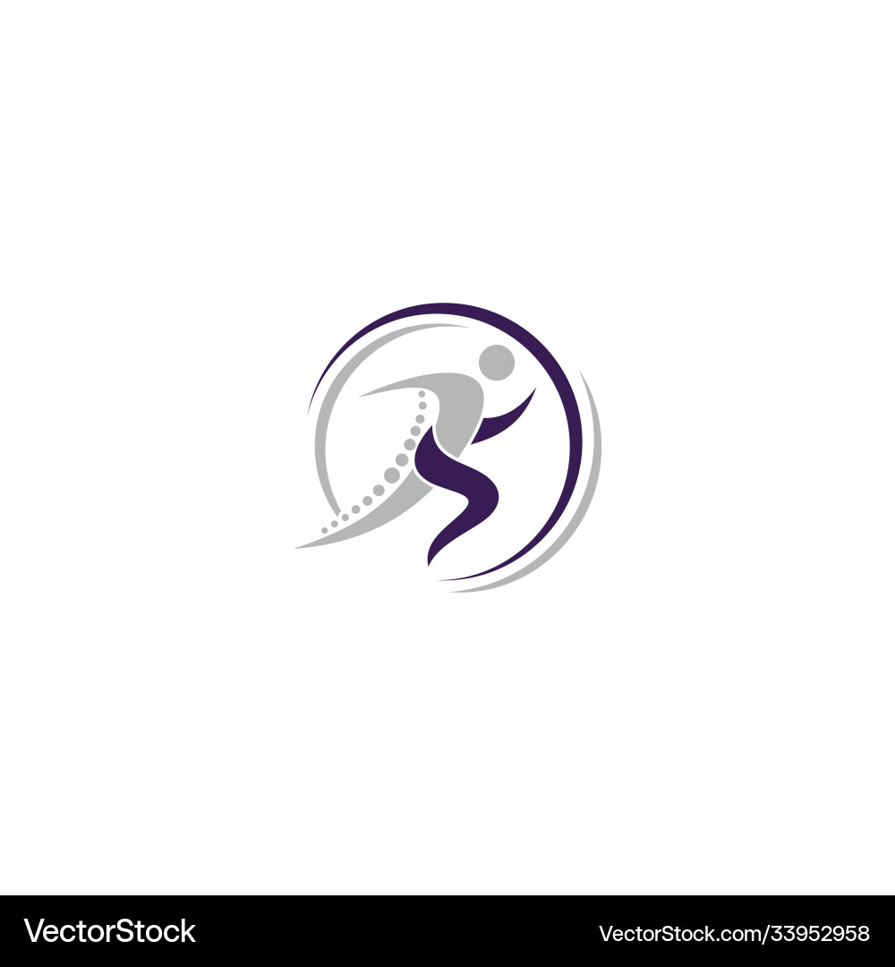 Wellness center logo design concept spa Royalty Free Vector