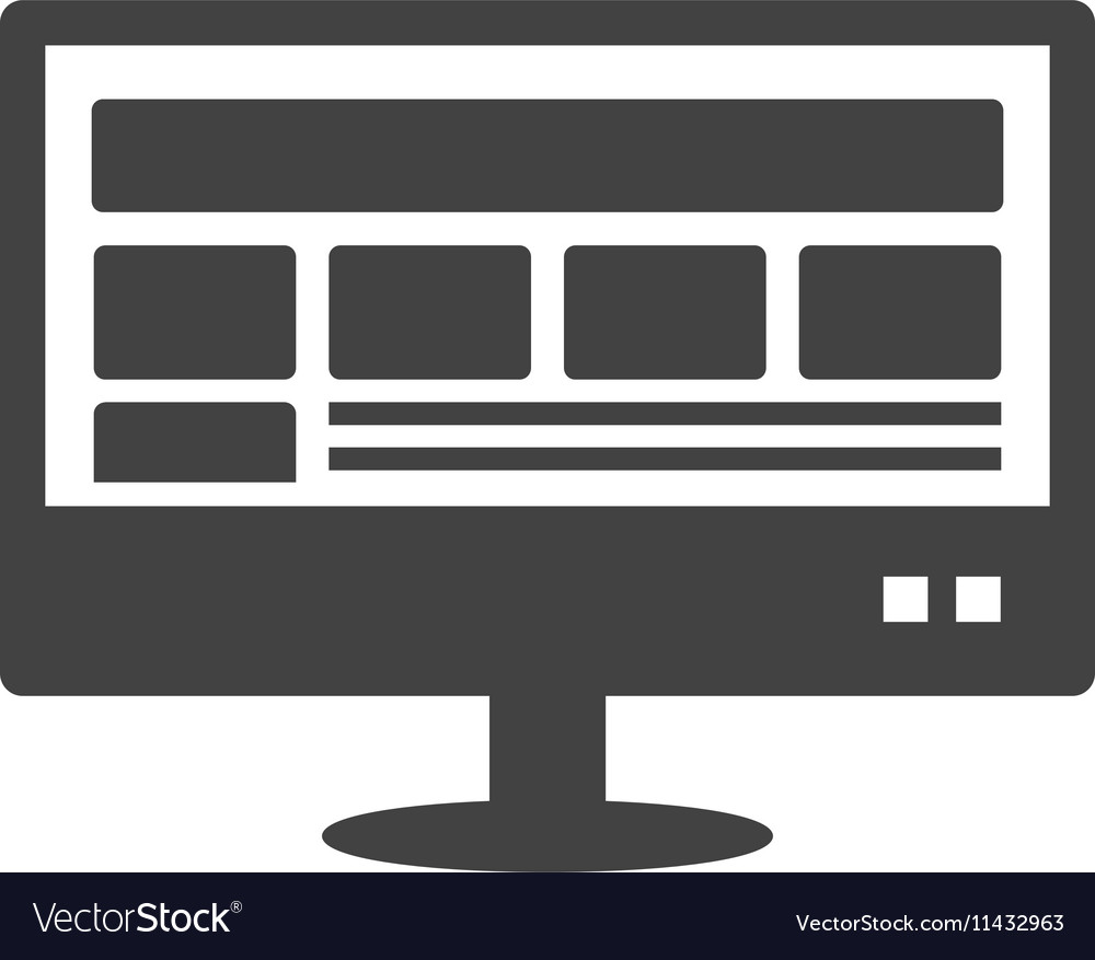 Layout display Royalty Free Vector Image - VectorStock