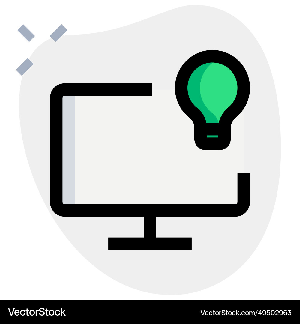 New monitor features introducing innovation Vector Image