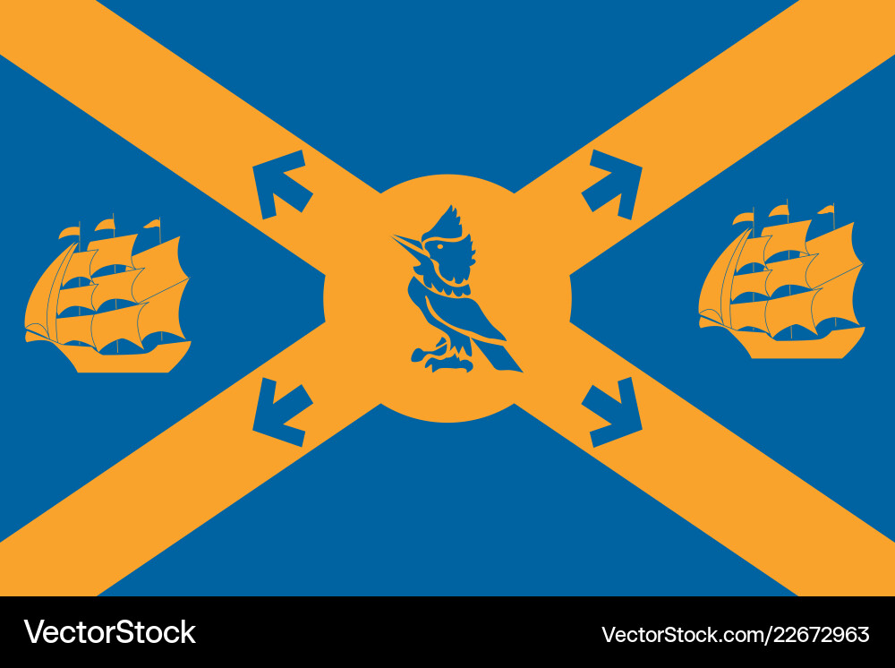 Simple flag of city canada Royalty Free Vector Image