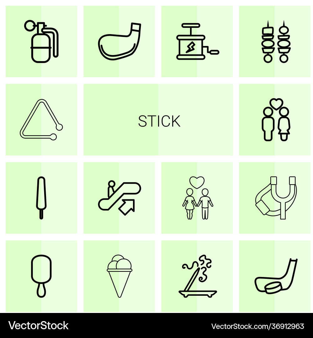 Stick-Symbole Lizenzfreies Vektorbild - VectorStock