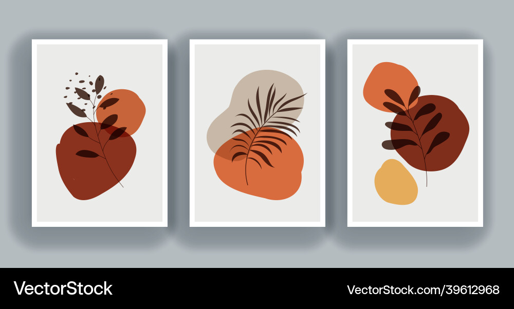 Abstract art painting with boho colors background Vector Image