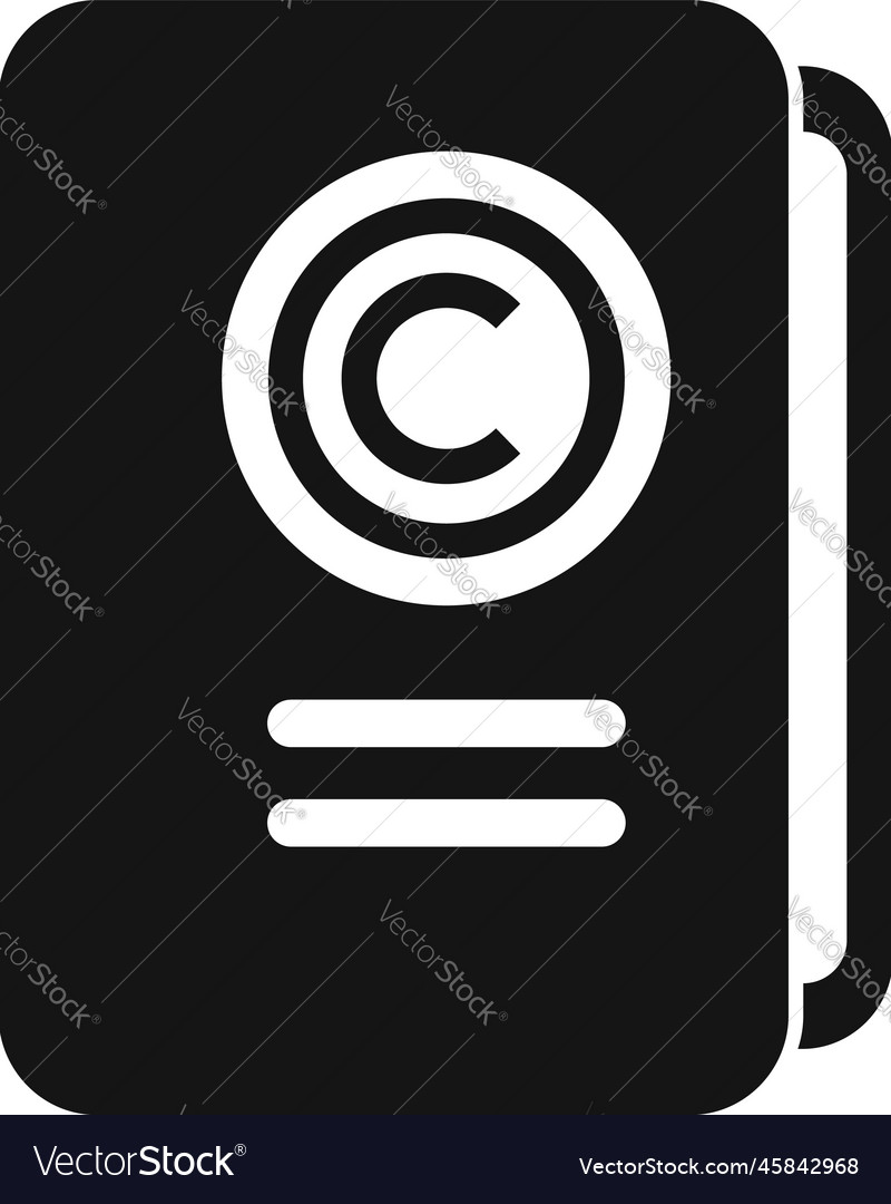 Brand ambassador folder icon simple social Vector Image