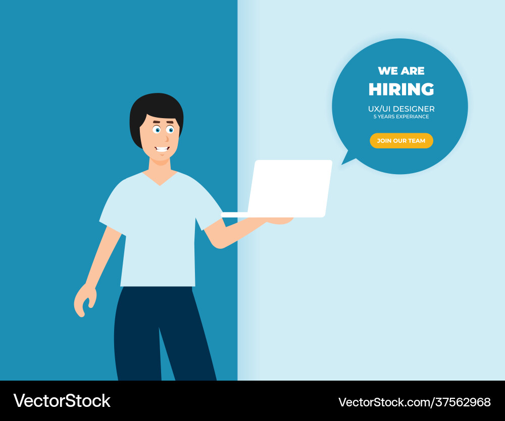 Business hiring and recruiting concept flat Vector Image