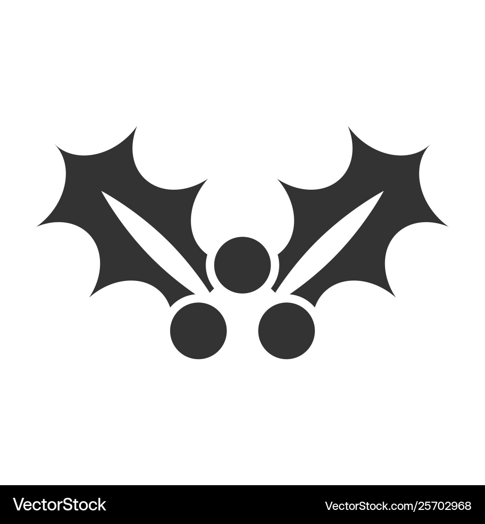 Christmas flower flat icon and on Royalty Free Vector Image