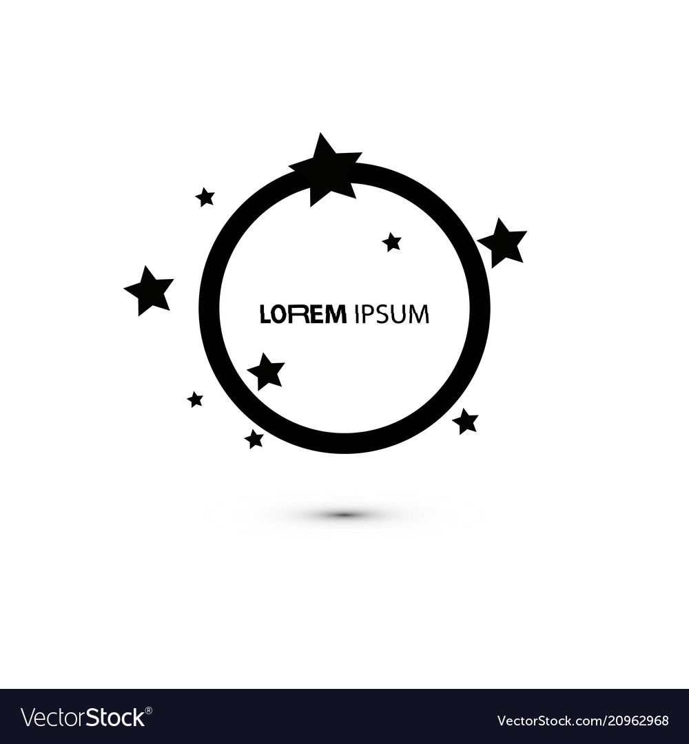 Circle frames set geometric shapes Royalty Free Vector Image