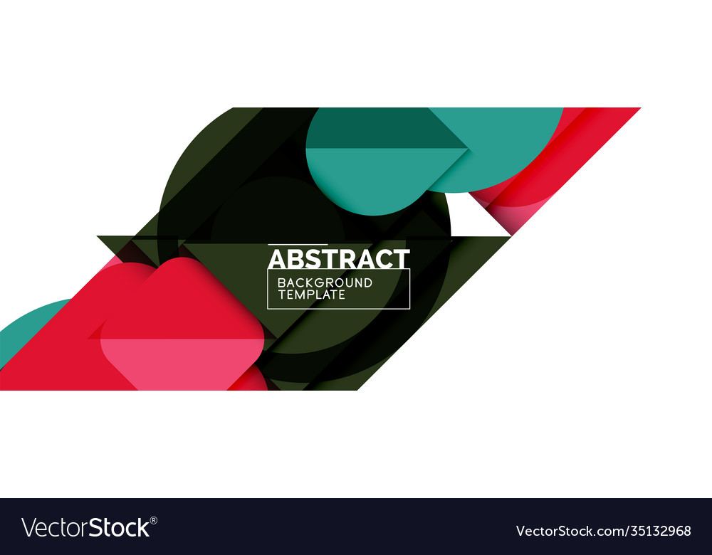 Clean minimal geometric abstract background Vector Image