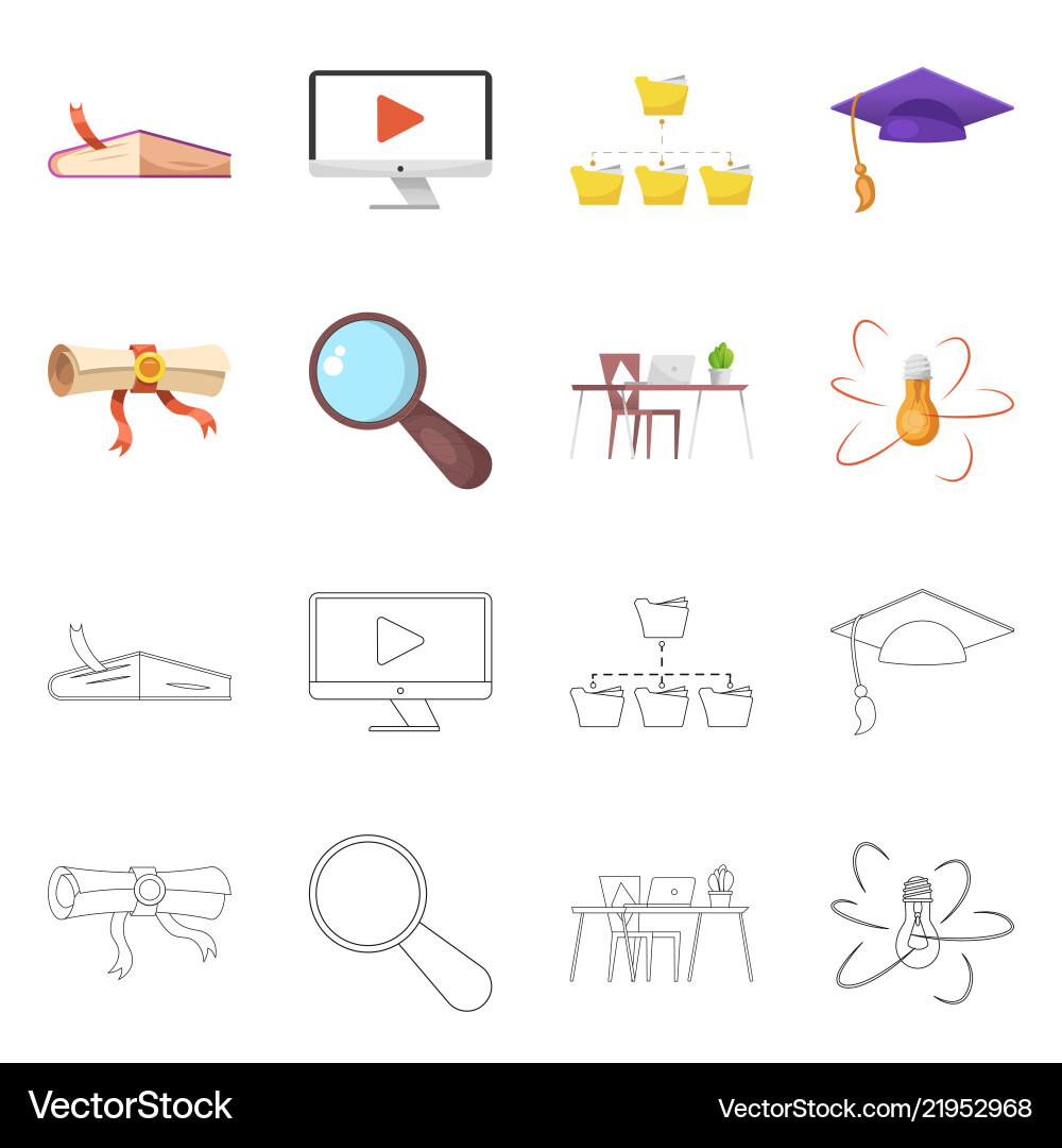 Design of education and learning symbol Royalty Free Vector
