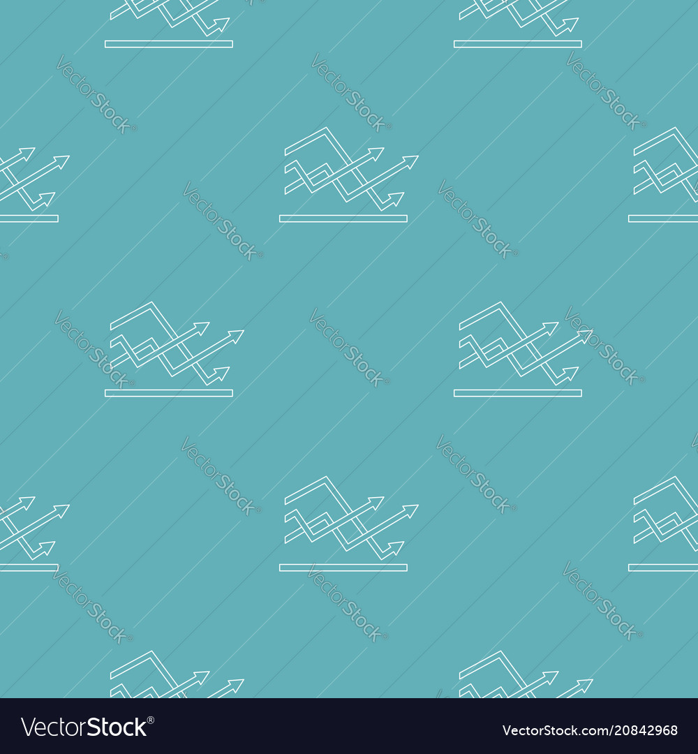Line chart pattern seamless Royalty Free Vector Image