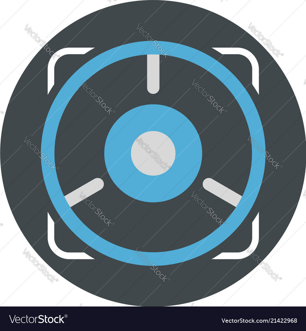 Pistol gun aim icon flat style Royalty Free Vector Image Pistol gun aim icon flat style Royalty Free Vector Image