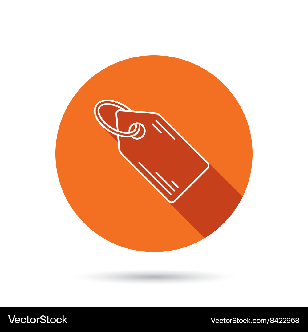 Price tag icon discount label sign Royalty Free Vector Image