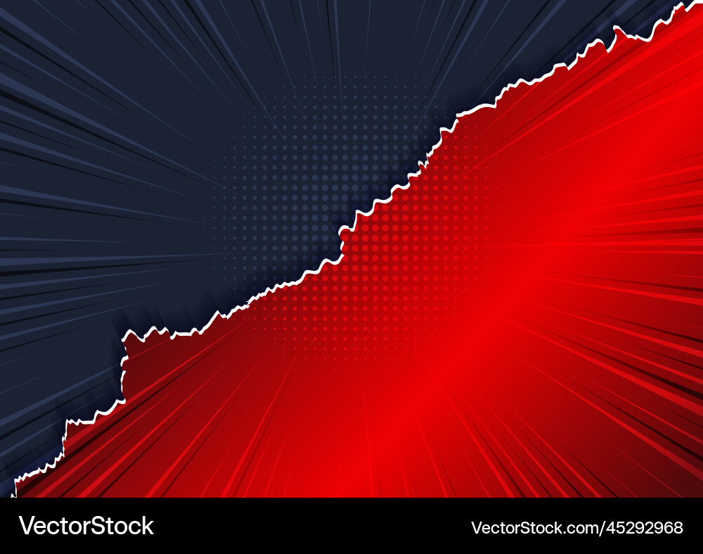 Versus vs fight battle red and blue background Vector Image