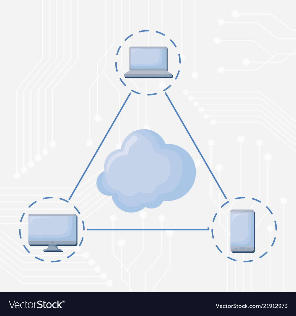 Cloud storage design Royalty Free Vector Image