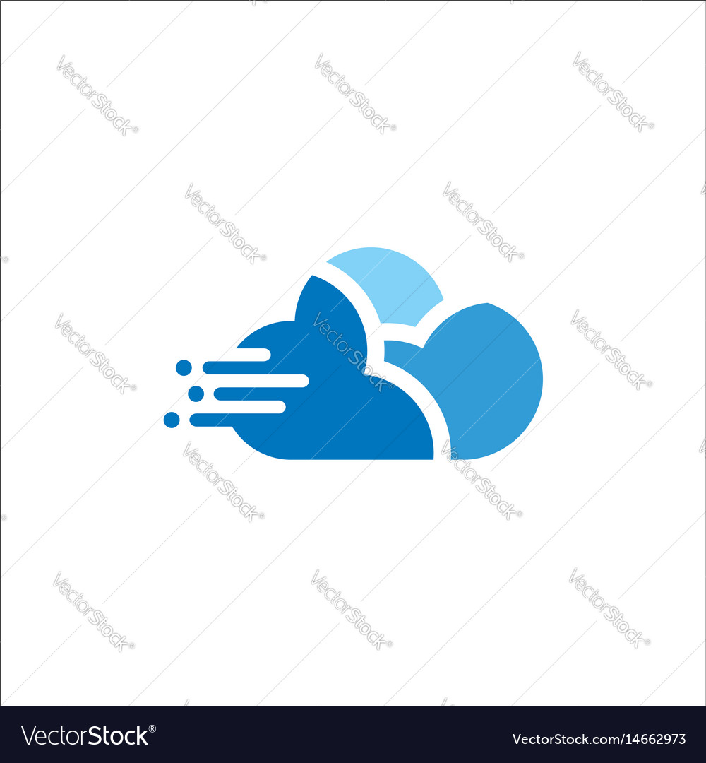 Cloud technology logo Royalty Free Vector Image