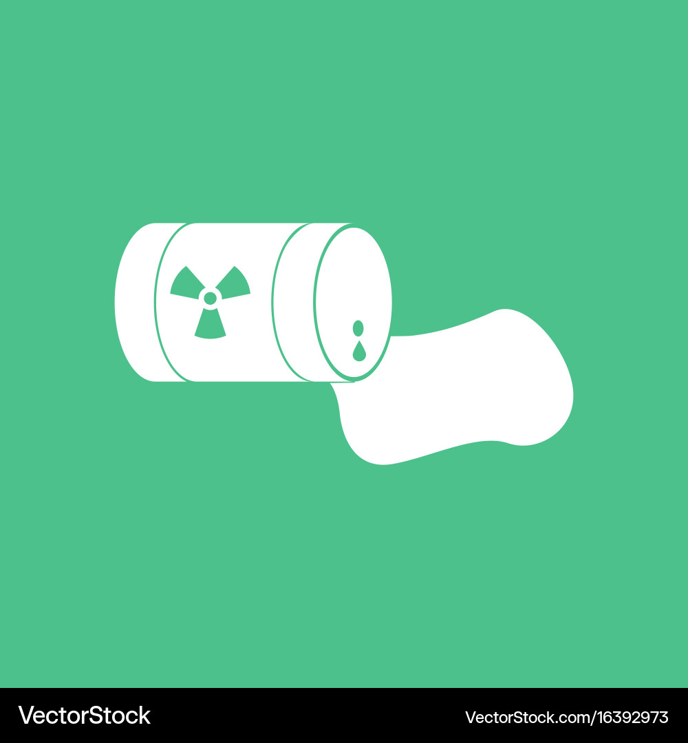 Icon waste pollution of nature Royalty Free Vector Image