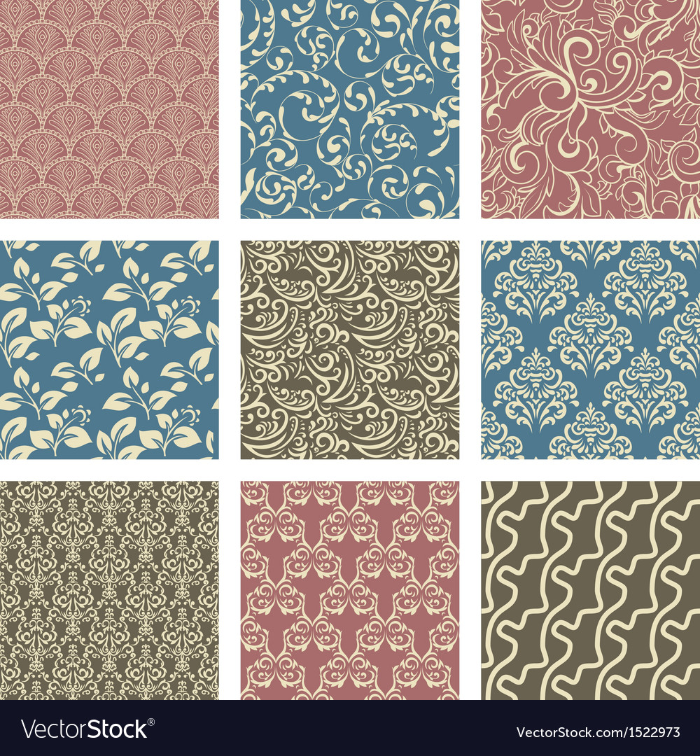 Set of patterns Royalty Free Vector Image - VectorStock