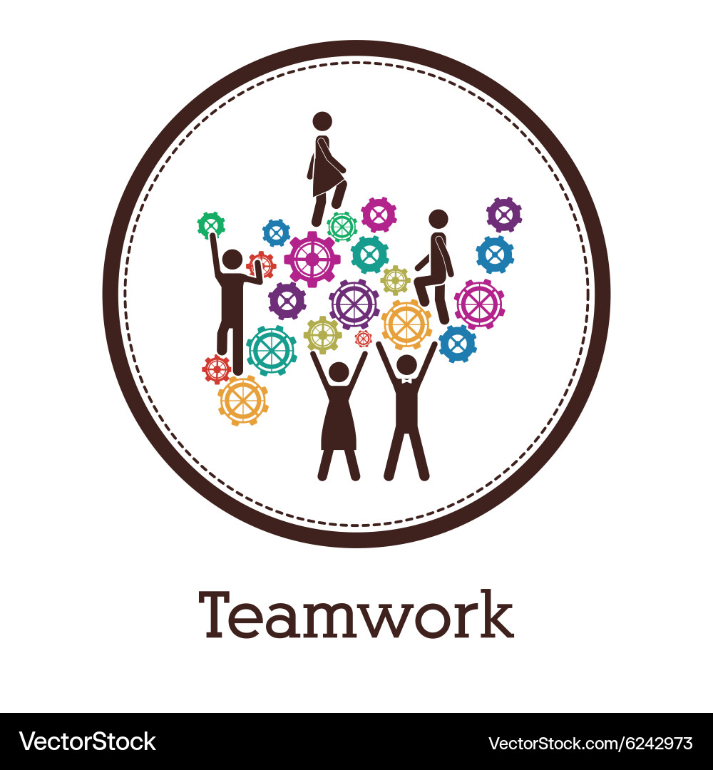 Teamwork design Royalty Free Vector Image - VectorStock