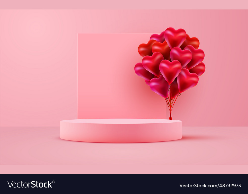 Valentines day scene background product Royalty Free Vector