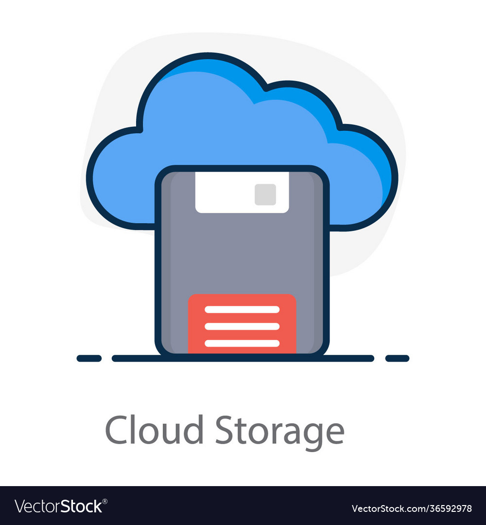 Cloud storage Royalty Free Vector Image - VectorStock