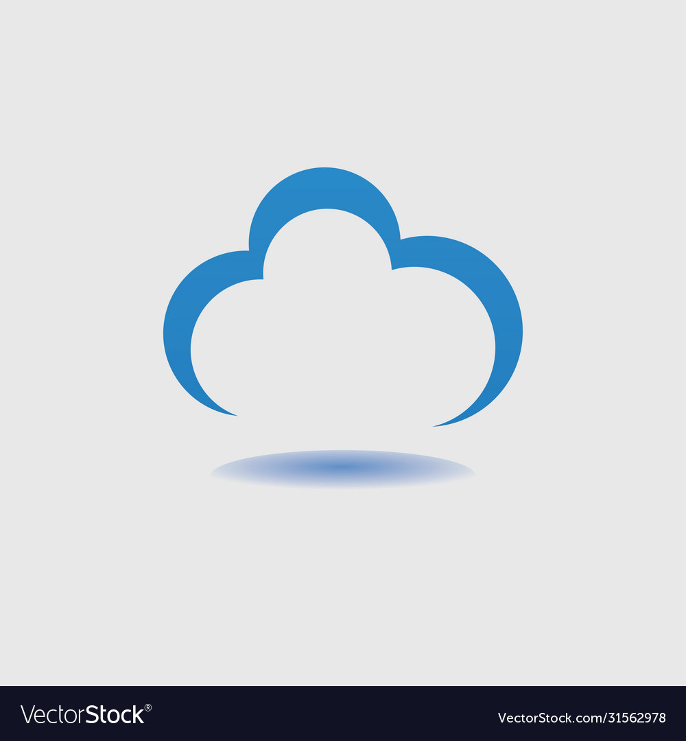 Cloud template Royalty Free Vector Image - VectorStock