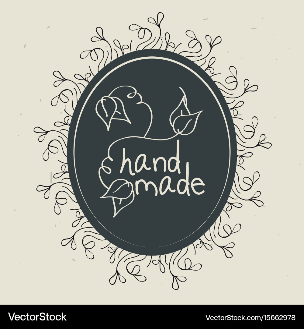 Framework with flowers and ornamental decoration Vector Image