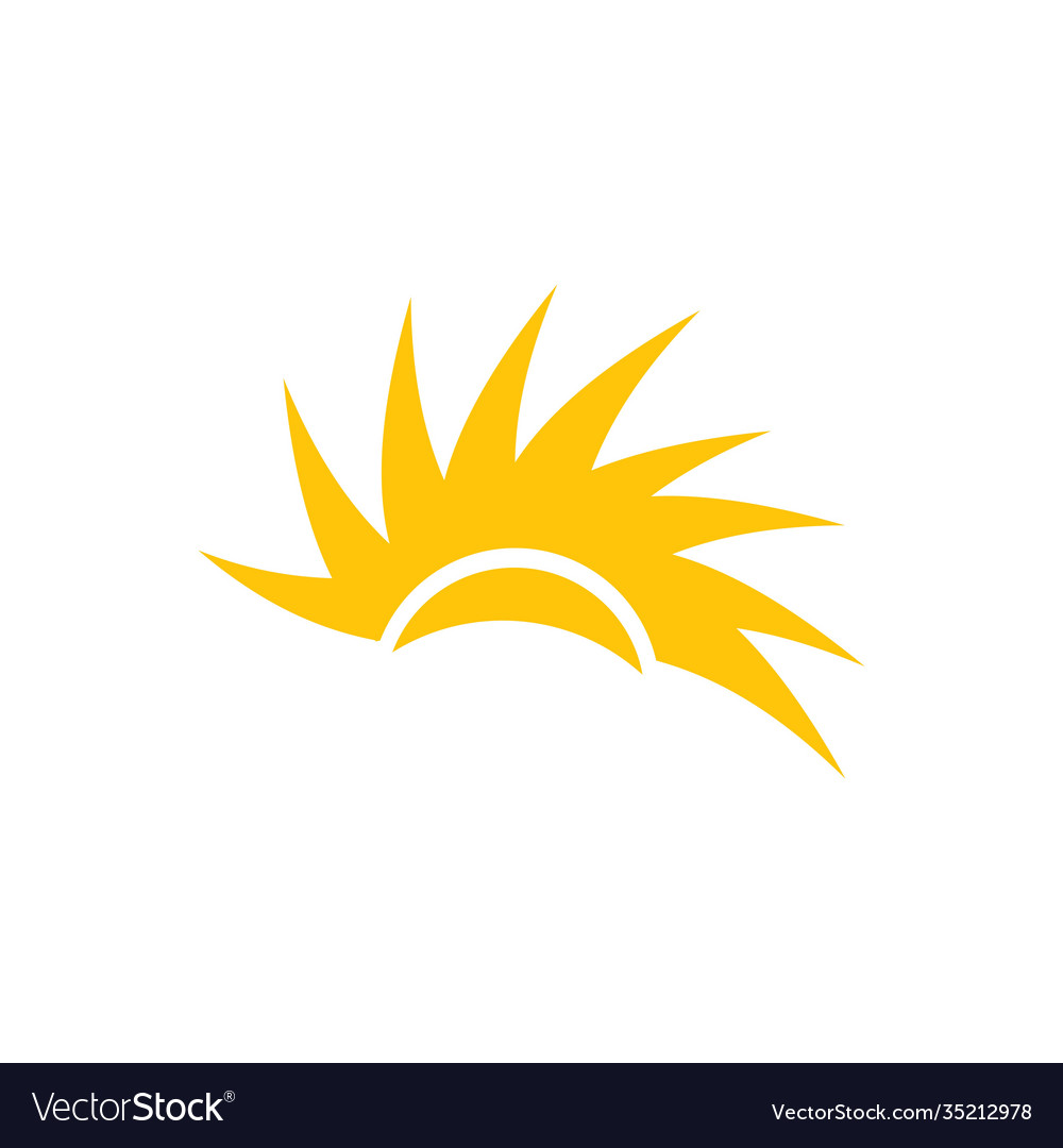 Sun logo Royalty Free Vector Image - VectorStock