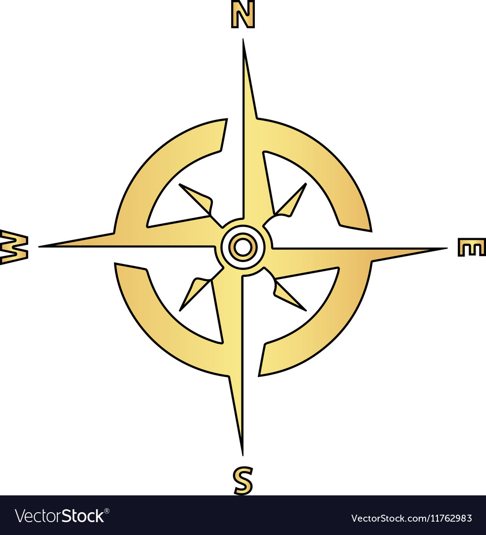 Compass computer symbol Royalty Free Vector Image