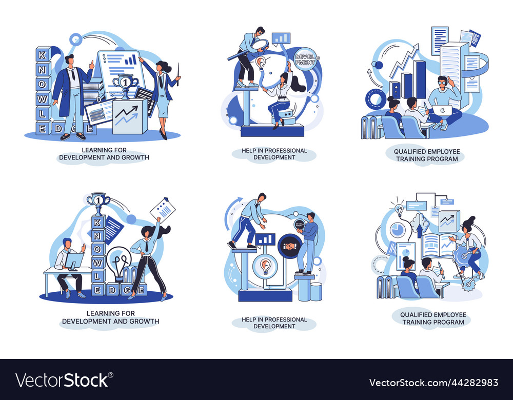 Help in professional development qualified Vector Image