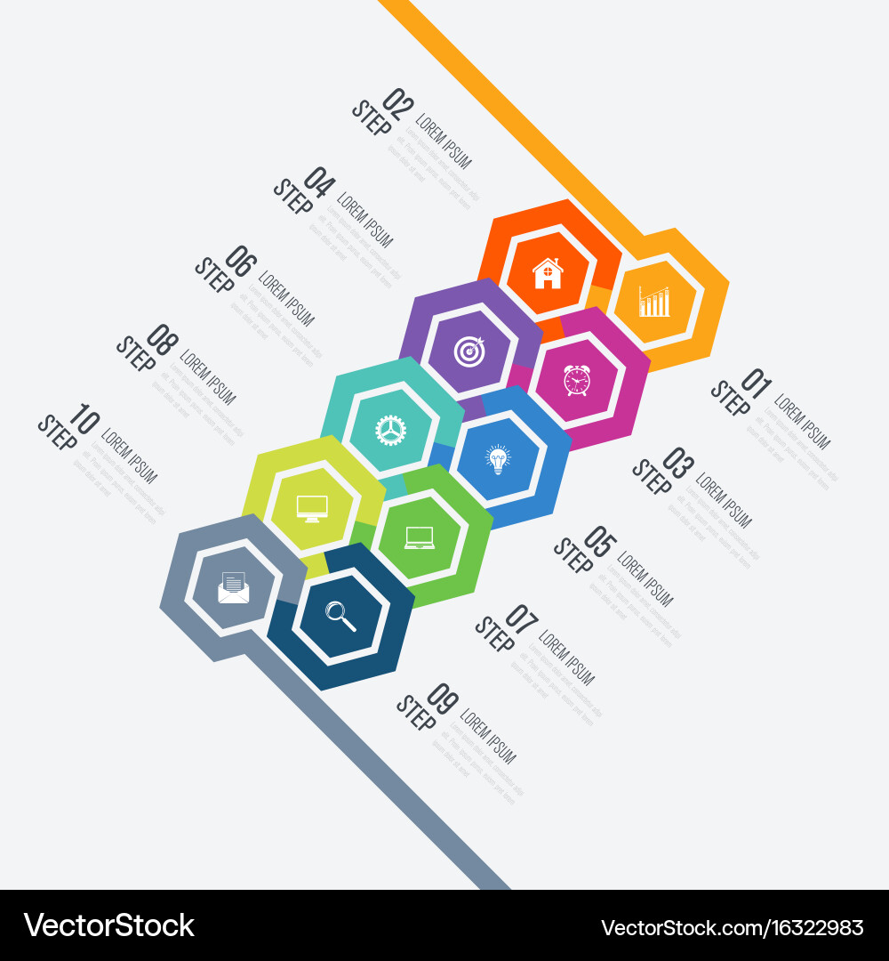 Infographic design template and business concept Vector Image