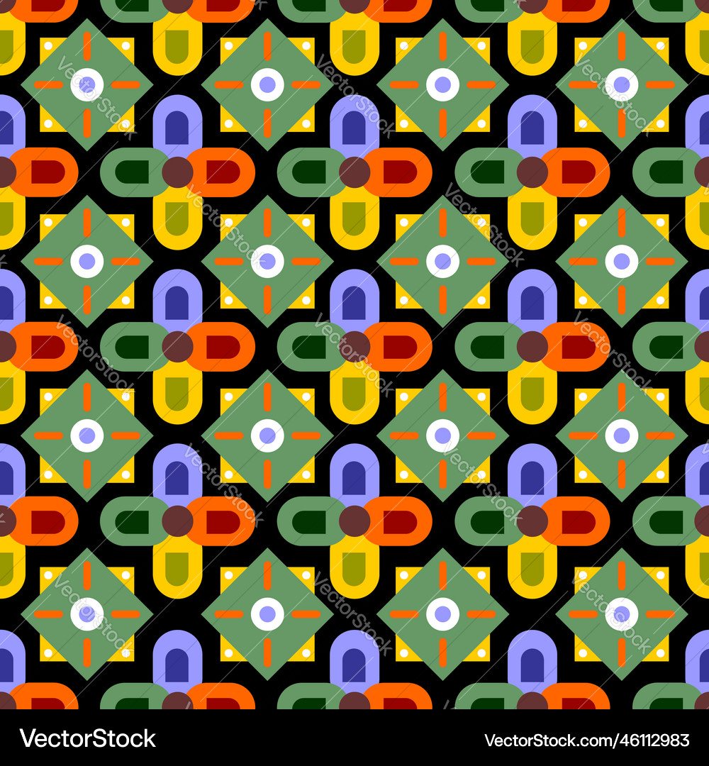 Seamless pattern of geometric middle east Vector Image