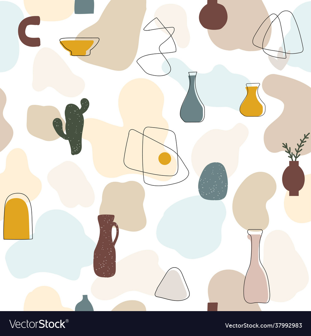 Seamless pattern with doodle Royalty Free Vector Image