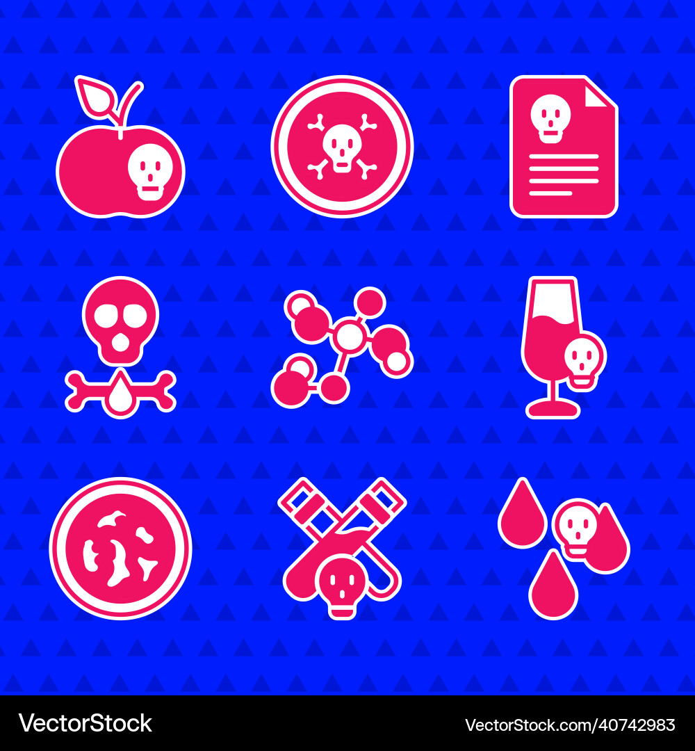 Set chemical formula bottle with potion acid Vector Image