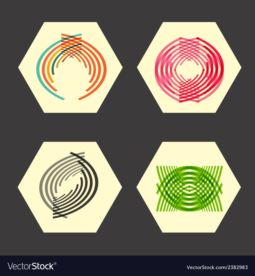 Set elements of a simple design Royalty Free Vector Image