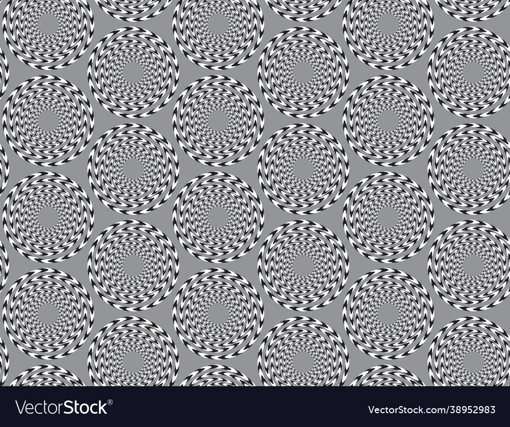 Visual rotation seamless background Royalty Free Vector