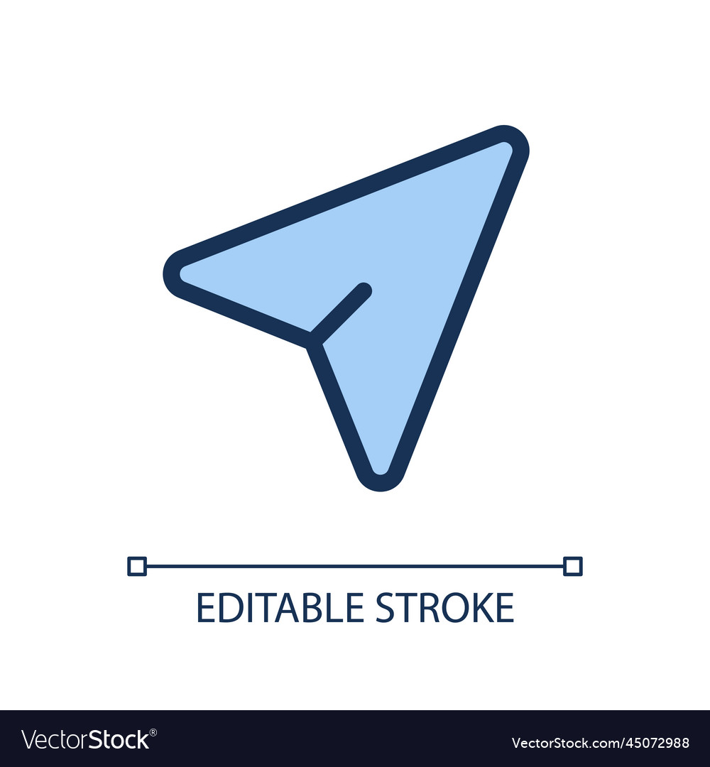 Cursor arrow pointer pixel perfect rgb color ui Vector Image