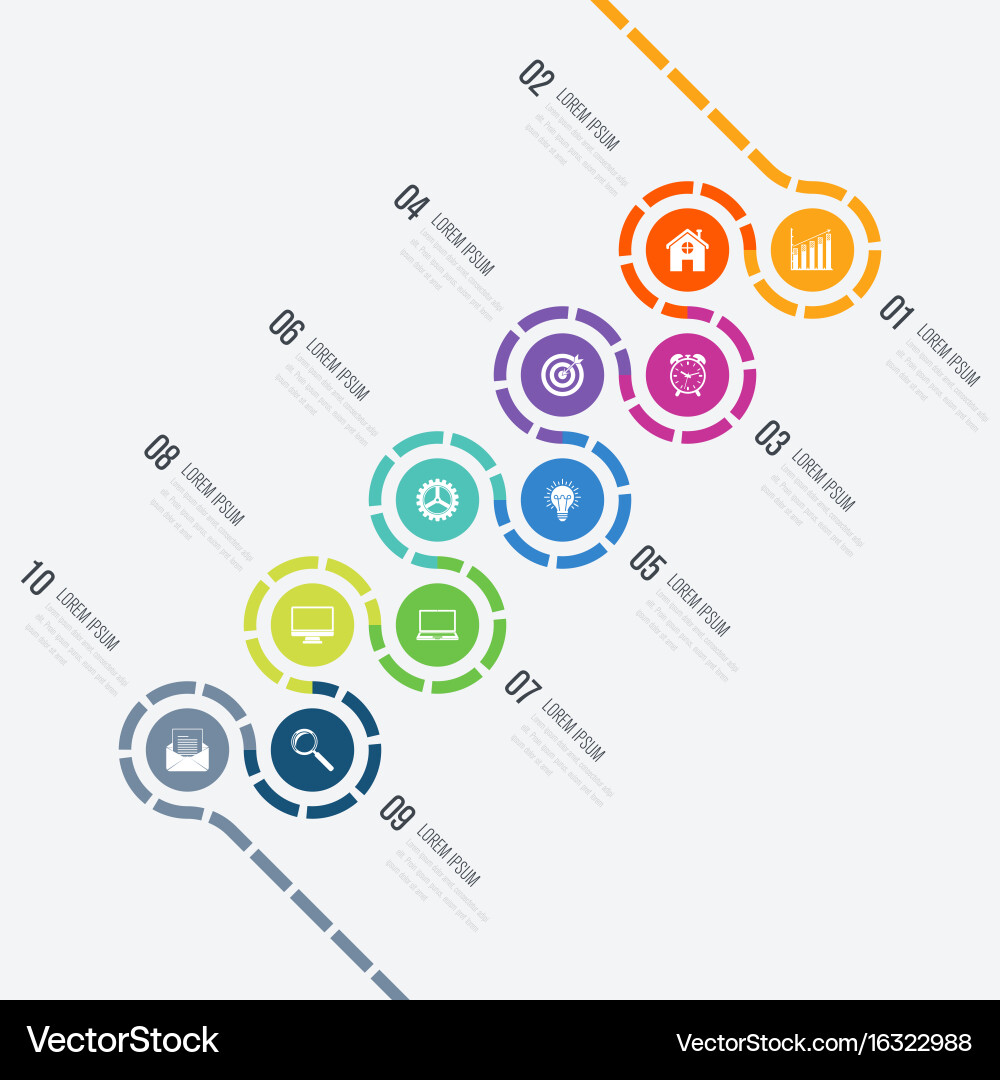 Infographic design template and business concept Vector Image